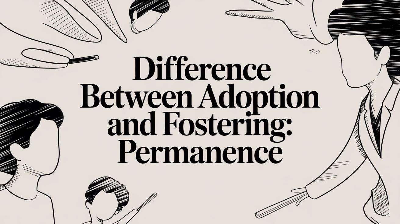 The Difference Between Adoption and Fostering: A Guide to Permanence